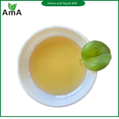 China Organic Amino Acid Liquid Fertilizer Vegetable Source Clear Yellow Liquid 30% for sale