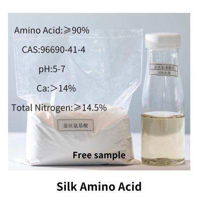 China Hydrolyzed Silk Amino Acids Raw Material - 90% Amino Acid Content White Powder for Cosmetics for sale