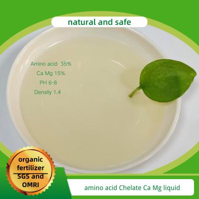 China Transparent Liquid Amino Acid Fertilizer with 35% Total Amino Acids and 15% Calcium Magnesium Chelating for Enhanced Crop Growth for sale