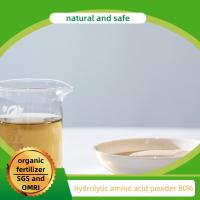 China Amino Acid 80% Powder Fertilizer with 75% Free Amino Acids for Liquid and Powder Compound for sale