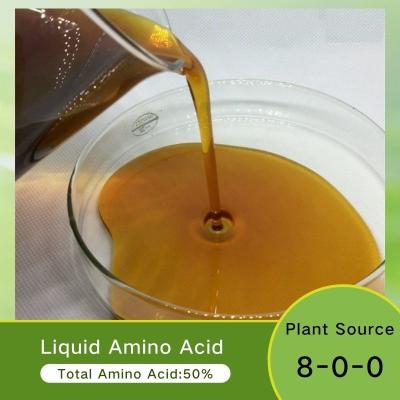 China 50% Amino Acid Liquid Organic Fertilizer 500g/L Protein Hydrolysate pH 5-7 for sale
