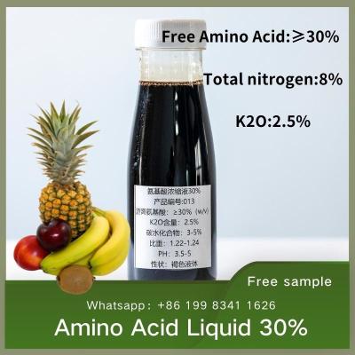China Amino Acid Liquid Fertilizer 30% No Salt 8% Nitrogen Organic Soil Conditioner for sale