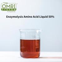 China OMRI Enzymatic Amino Acid 50% Liquid Plant Fertilizer PolyPeptides pH 4-6 500g/L for sale