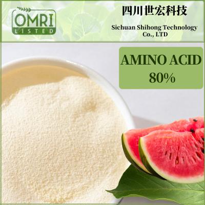 China Soy Protein Hydrolysate Amino Acid 80% Bio Organic Fertilizer Powder for Plant Growth for sale