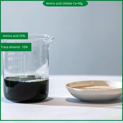 China Amino Acid Chelated Organic Calcium Magnesium Powder 35% Amino Acids 15% Ca+Mg for sale