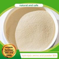 China Amino Acid Powder Fertilizer 80% Hydrolysate High Nitrogen 14% for Fruits Vegetables Crops for sale