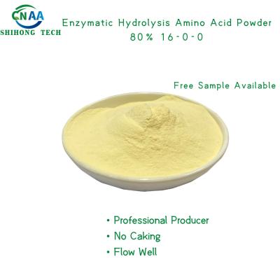 China Enzymatic Hydrolysis Amino Acid Powder 80% Organic Nitrogen 16-0-0 Foliar Fertilizer for sale