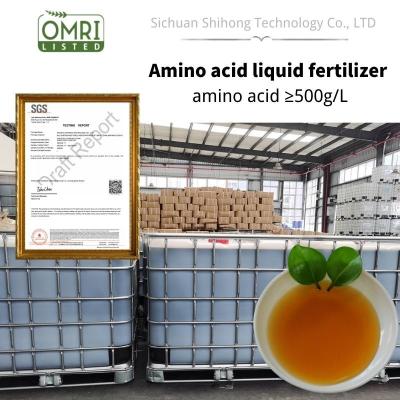 China High Nitrogen Vegetable Amino Acid 50% Organic Liquid Fertilizer for Garden Crops for sale