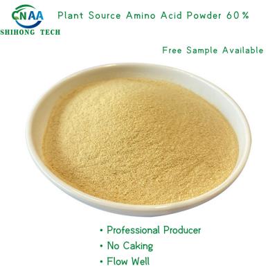 China 60% Vegetable Amino Acid Organic Fertilizer Powder 100% Water Soluble for Agriculture Nutrients Supplement for sale