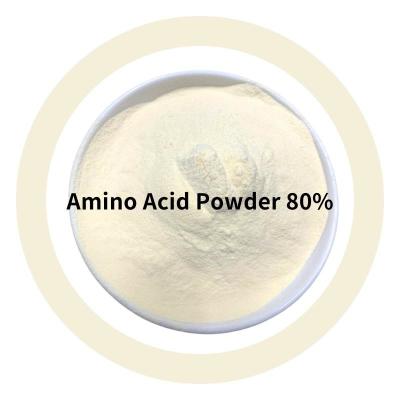 China OMRI Listed Amino Acid 80% Fertilizer Organic Nitrogen 14 Plant Source Hydrolysate Powder pH 4-6 for sale