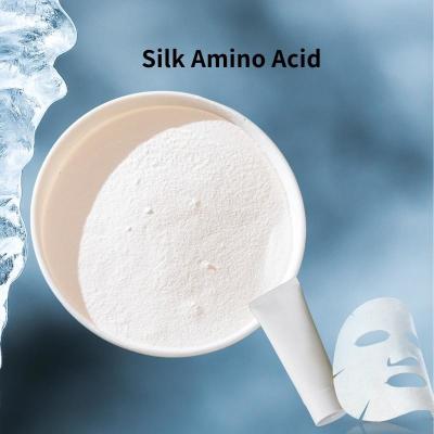 China SAAs Hydrolyzed Silk Amino Acid White Powder 90% Amino Acid Content for Hair Skin Care for sale