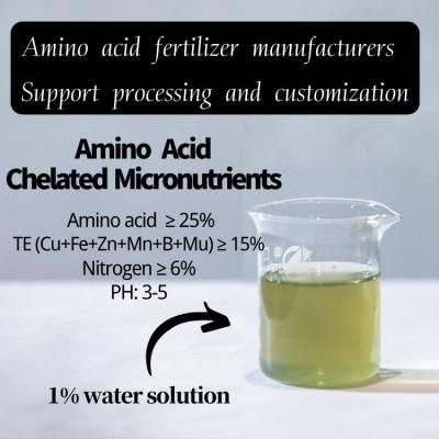 China Amino Acid Chelate Micronutrients Copper Iron Zinc Manganese Boron Molybdenum 600-800 Times Dilution for sale
