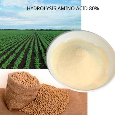 China Hydrolysis Animal Amino Acid Powder 80% Water Soluble Fertilizer N14 for Plant Growth Enhancement for sale