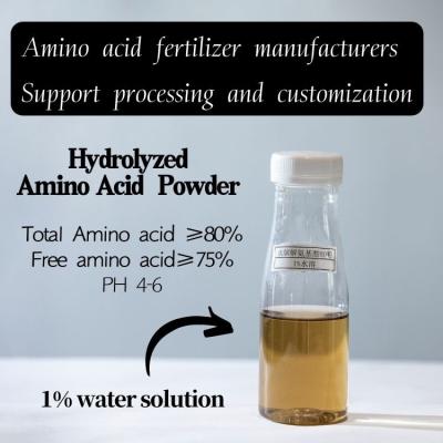 China OMRI Certified 80% Hydrolyzed Amino Acid Powder for Foliar and Irrigation Application for sale