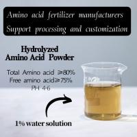 China OMRI Certified 80% Free Amino Acid Powder Organic Nitrogen Fertilizer for Foliar and Irrigation Use for sale