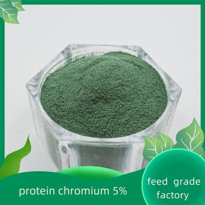 China Organic Protein Chromium 5% 8% Feed Additive Green Powder for Poultry Livestock for sale
