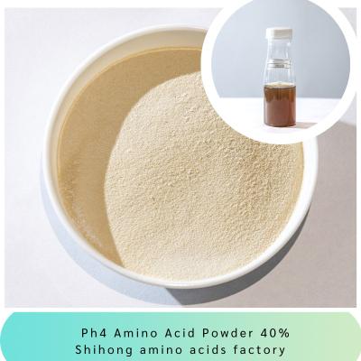 China PH4 Amino Acid Powder 40% - 100% Water Soluble Organic Fertilizer with 17% Total Nitrogen for Crops for sale