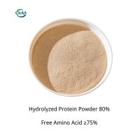 China Plant Source Hydrolyzed Protein Powder 80% Total Amino Acid 75% Free Amino Acid Yellow Powder Water Soluble Fertilizer for sale