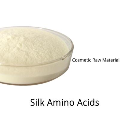 China Hydrolyzed Silk Amino Acids White Powder 90% Cosmetic Grade Silk Protein for Skin Care for sale