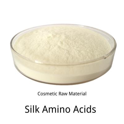 China Hydrolyzed Silk Amino Acids 90% White Powder Silk Protein for Cosmetic Skin Body Care for sale