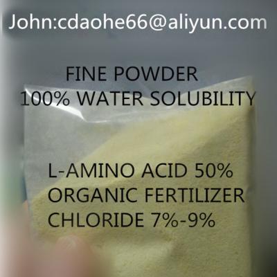 China Organic Amino Acid Powder Fertilizer Controlled Release 2-3kg/HA Application Rate 20kg Bag for sale