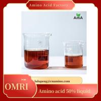 China Organic Amino Acid Liquid Fertilizer 8-0-0 NPK 50% Peptides Foliar Spray OMRI for sale