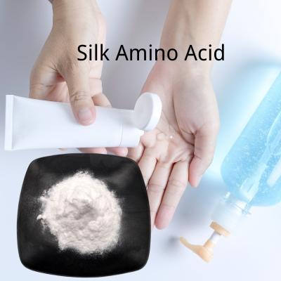 China Hydrolyzed Silk Fibroin Amino Acid 90% pH 5-7 Cosmetic Grade White Powder for sale