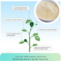 China Amino Acid Chelate Fertilizer 16% Calcium 20% Amino Acid Yellow Powder for Crop Yield for sale