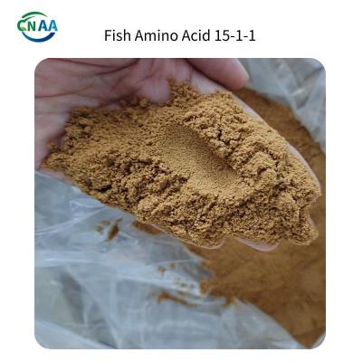 China Fish Amino Acid Powder Fertilizer 15-1-1 Organic Nitrogen 80% Total Amino Acid pH 5-7 for sale