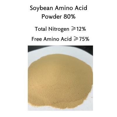 China Hydrolyzed Amino Acid Fertilizer 80% Free Amino Acid 75% pH 4-6 Foliar Fertilizer for sale