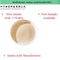 China Plant Origin Hydrolyzed Amino Acid Powder 80% Free Amino Acid 75-80% for Organic Farming for sale