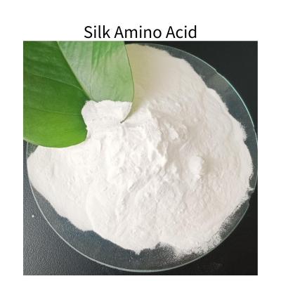 China Silk Amino Acid White Powder Total N 14.5% 100% Water Soluble Cosmetic Raw Material pH 5-7 for sale