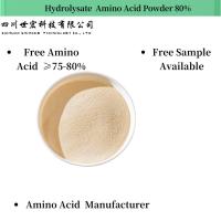 China Soya Origin Hydrolysate Amino Acid Powder 80% for Organic Fertilizer 18 Kinds Free Amino Acids for sale