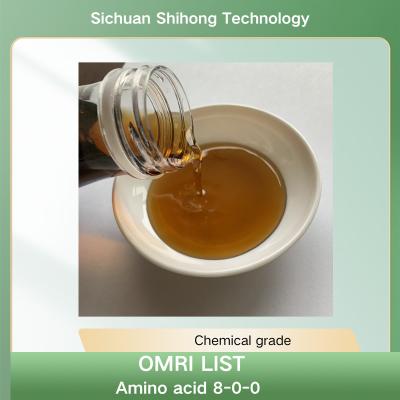 China OMRI Listed 50% Enzymolysis Amino Acid Organic Liquid Fertilizer 8% Organic Nitrogen for sale