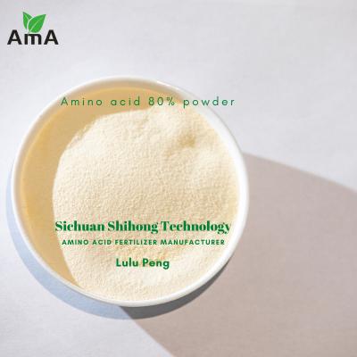 China Amino Acid 80% Powder 16-0-0 Hydrolyzed Plant Protein Fertilizer OMRI Certified for sale