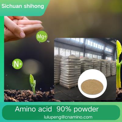 China Vegetable Amino Acid 90% Powder Water Soluble Organic Fertilizer for NPK Blends for sale