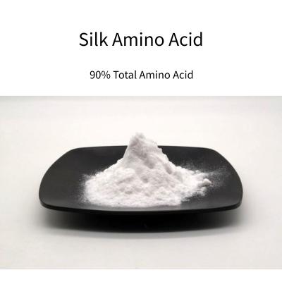 China Silk Amino Acid Powder pH 5-7 93% Purity for Hair Cosmetics Raw Material for sale