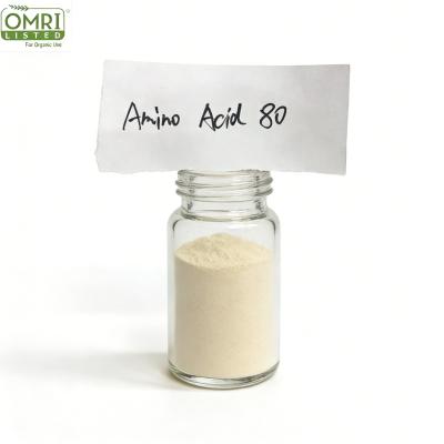 China Enzymatic Amino Acid 80% Powder Organic Nitrogen 16% Fertilizer Raw Material for Plants for sale