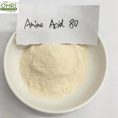 China Enzymatic Amino Acid Powder 80% Organic Nitrogen 16% Fertilizer Raw Material for Plants for sale