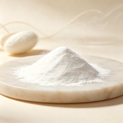 China Hydrolyzed Silk Amino Acids For Cosmetics White Powder Silk Fibroin Powder for sale