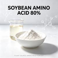 China Plant Source Hydrolyzed 80% Amino Acid Powder Fluidity White Powder Nitrogen 11% For Liquid for sale