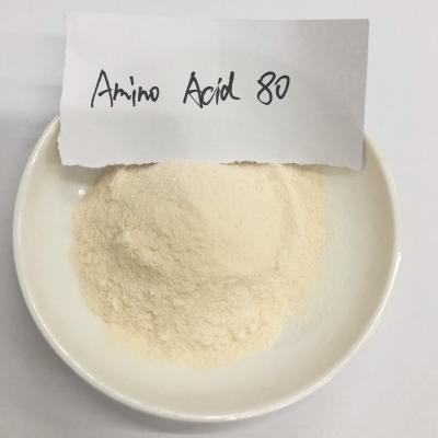 China 80% Enzymatic Vegetable Amino Acid Powder Organic Foliar Fertilizer 12% Nitrogen 100% Water Soluble for sale