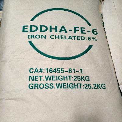 China EDDHA Fe 6% Iron Chelate Fertilizer - 435.2 Molecular Weight for Plant Nutrition for sale