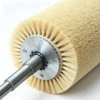 China Polishing and Grinding Roller Brush Industrial Brush Roll Custom Industrial Wound Roller Brush Wear-Resistant for sale