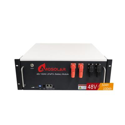 China Experience 100% Charging Ratio with Amosolar 48V 100Ah 150Ah 200Ah Lithium Ion Battery for sale