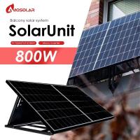 China 600w 800w Monocrystalline Silicon Solar Hybrid Power System Kit for Balcony by Amosolar for sale
