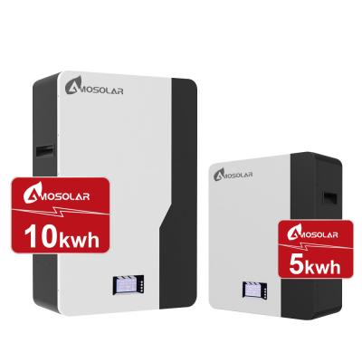 China Amosolar 5Kw 10Kw 48V 51.2v 100Ah 150Ah 200Ah Power Bank Lithium Ion Battery for Solar for sale