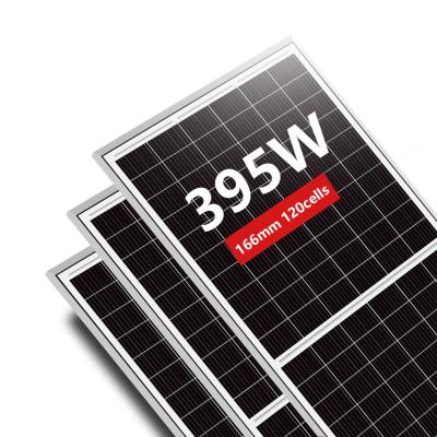 China Amosolar Half Cell 166mm 380w 385w 390w Mono Solar Panels With 4mm2 Cable OEM Order for sale
