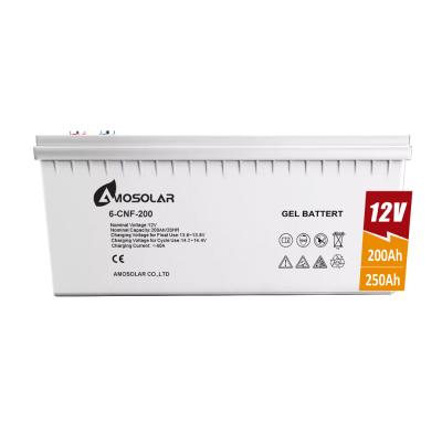 China 12V100AH GEL Lead Acid Battery 200Ah 300Ah 400Ah For Solar Panel System Energy Storage for sale
