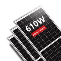 China Amosolar 600w Solar Panels with 210*210mm Cells IP68 Rated Junction Box for sale